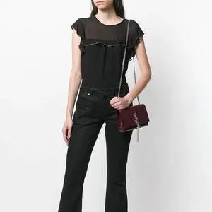 Saint Laurent Crystal Embellished Blouse