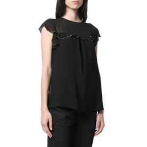Saint Laurent Crystal Embellished Blouse