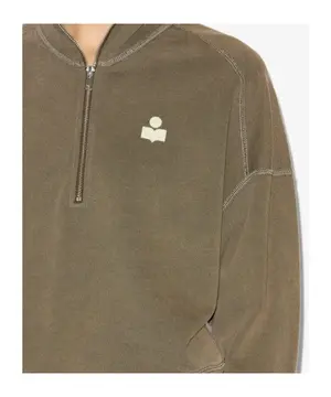 Isabel Marant Étoile Half-zip Sweatshirt With Graphic Detail