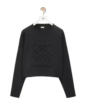 Loewe Anagram Cropped Knitted Jumper
