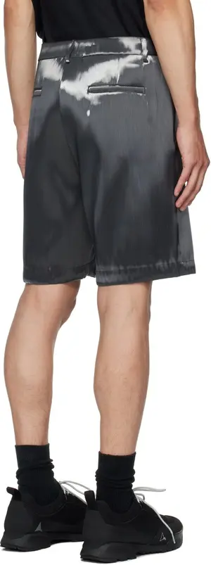 HELIOT EMIL Liquid Metal Shorts
