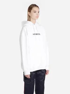 Vetements Logo Hooded Sweater