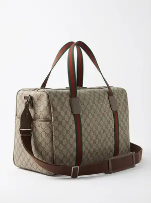 Gucci Monogram Duffle Bag - Green