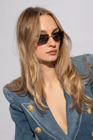 Balmain Pierre Rectangular Frame Sunglasses - Gray