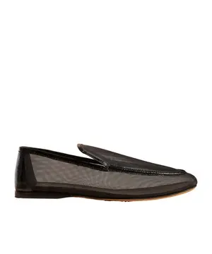 Khaite Alessia Mesh Loafers - Black