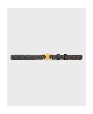Celine Triomphe Canvas Belt - Black