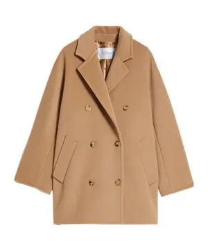 Max Mara Rebus Double-breasted Coat - Camel