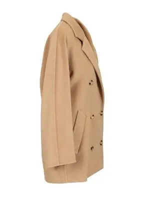 Max Mara Rebus Double-breasted Coat - Camel