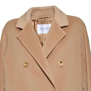 Max Mara Rebus Double-breasted Coat - Camel