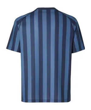 Fendi V-neck Striped T-shirt - Blue