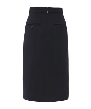 Saint Laurent Pinstriped Pencil Skirt
