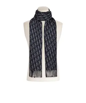 Dior Fringed Edge Scarf