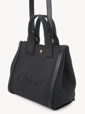 Chloé Carry Logo Detailed Small Tote Bag - Black