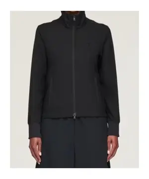 Y3 3-stripes Track Top With Stand Collar - Black