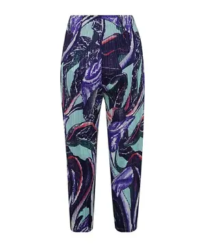 Issey Miyake Cropped Pleated Trousers