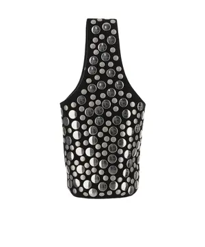 Khaite Livia Small Studded Tote Bag - Black