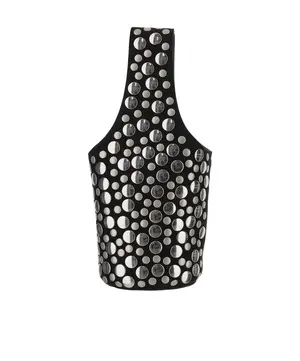 Khaite Livia Small Studded Tote Bag - Black