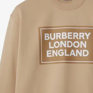 Burberry Logo Print Sweatshirt - Nude