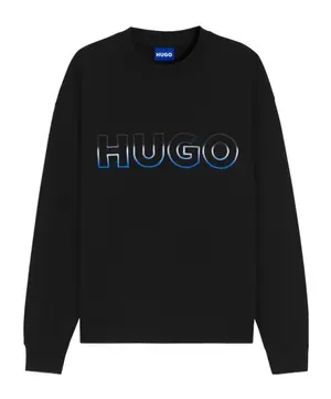 Hugo Boss Logo-embroidererd Sweatshirt - Black