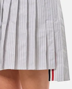 Thom Browne Striped Pleated Shirt Dress