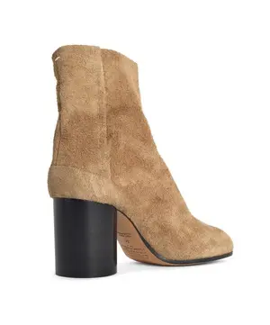 MAISON MARGIELA Tabi Block Heel Ankle Boots - Green