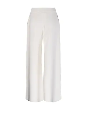 Max Mara Bora Knitted Wide-leg Trousers - Silk
