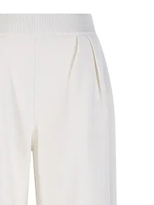 Max Mara Bora Knitted Wide-leg Trousers - Silk