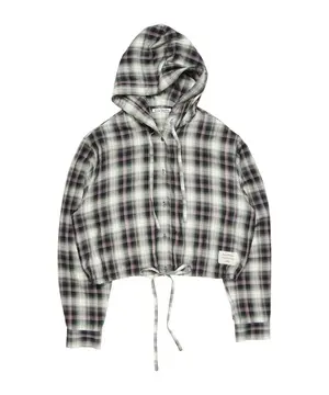 Acne Studios Hooded Plaid Top