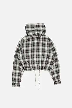 Acne Studios Hooded Plaid Top
