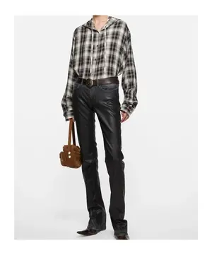 Acne Studios Hooded Plaid Top