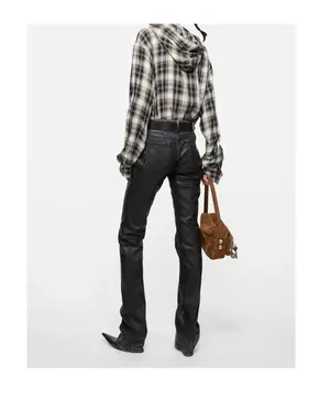 Acne Studios Hooded Plaid Top