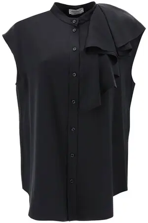 Alexander McQueen Sleeveless Pleated Shirt