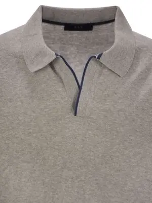 FAY Buttonless Knit Polo Shirts