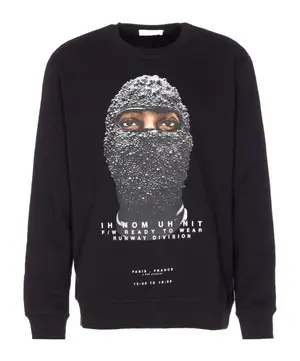 IH NOM UH NIT Printed Crewneck Sweatshirt - Black