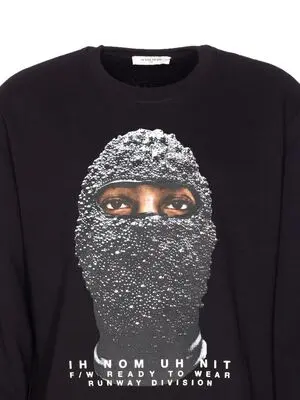IH NOM UH NIT Printed Crewneck Sweatshirt - Black