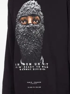 IH NOM UH NIT Printed Crewneck Sweatshirt - Black