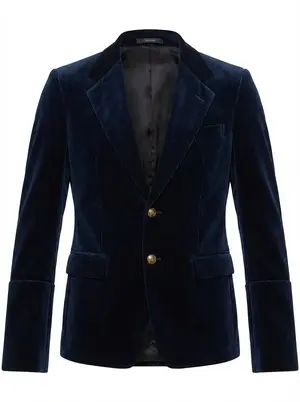 Gucci Velvet Blazer - Blue