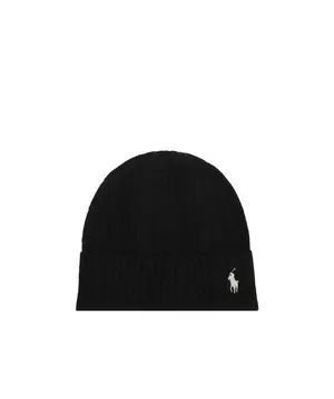 Polo Ralph Lauren Cable Knit Beanie - Black