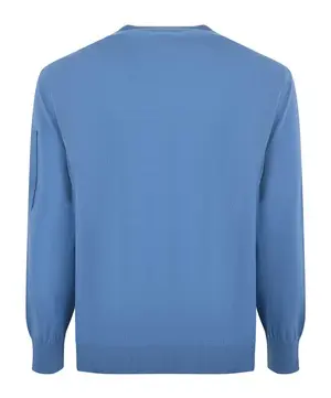 C.P. COMPANY Lens Detail Knitwear - Blue