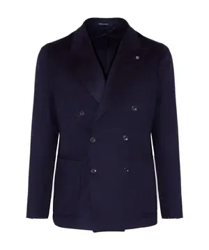 Tagliatore Felted-finish Double-breasted Blazer - Black