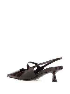 JIMMY CHOO 45mm Didi Slingback Pointed-toe Pumps - Black