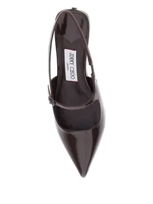 JIMMY CHOO 45mm Didi Slingback Pointed-toe Pumps - Black