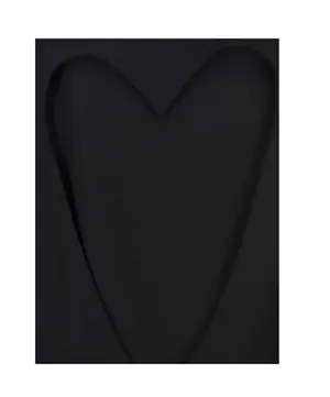 Alaïa Fluid Jersey Heart Cut-out Maxi Dress - Black