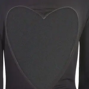 Alaïa Fluid Jersey Heart Cut-out Maxi Dress - Black