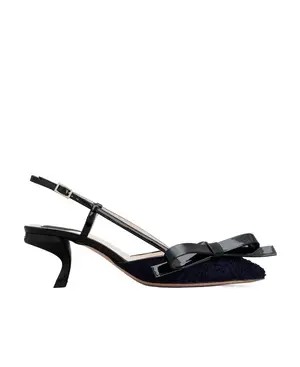 ROGER VIVIER Virgule Bow Slingback Pumps