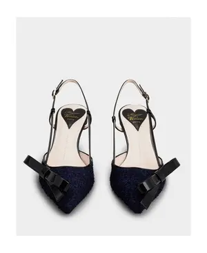 ROGER VIVIER Virgule Bow Slingback Pumps
