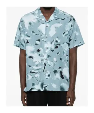 Paul Smith Pattern-printed Short-sleeved Shirt - Blue