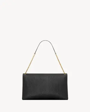 Saint Laurent Cassandre Large Envelope Pouch - Black