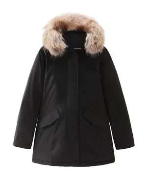 Woolrich Arctic Parka With Raccoon Trim - Black