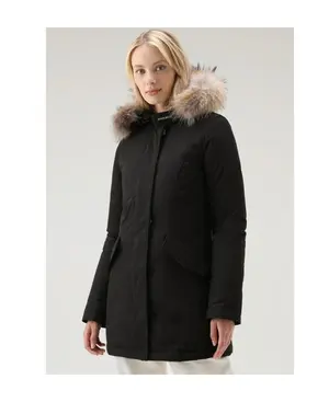 Woolrich Arctic Parka With Raccoon Trim - Black